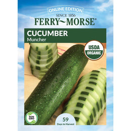 Cucumber, Muncher Organic Seeds | Organic Cucumbers | Ferry-Morse