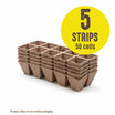 Jiffy-Strips 5 Pack of 10 Peat Cells for Seed Starting – Ferry-Morse
